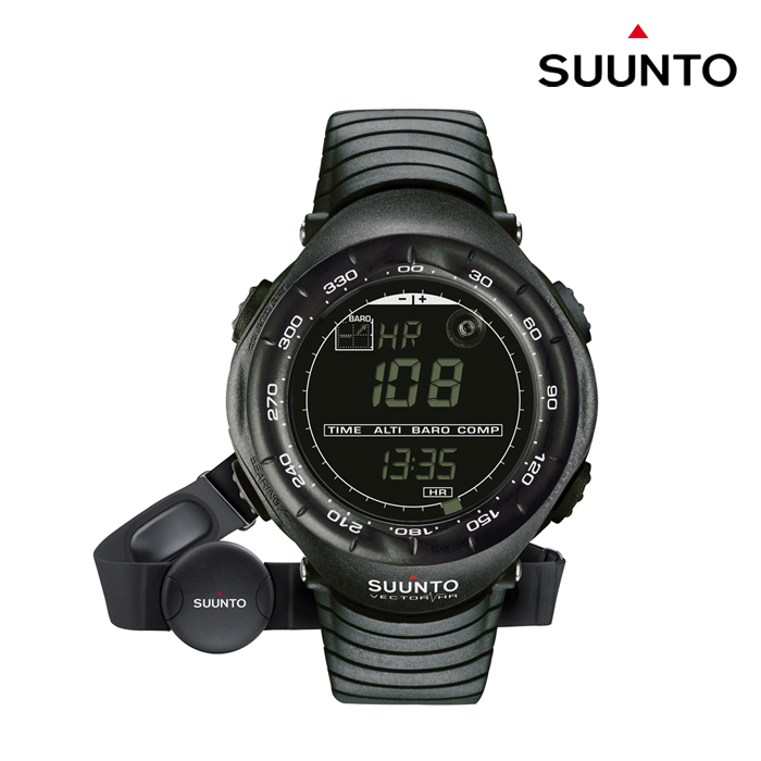 [Suunto] Vector HR 153010 (Black) - 순토 벡터 HR (블랙) - 405,000원 | 택티컬아웃도어 넷피엑스