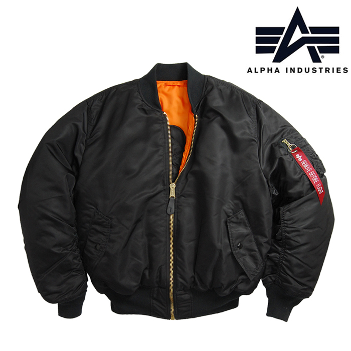 [Alpha] MA1 Flight Jacket Black - 알파 MA-1 플라이트 양면자켓 (블랙) - 174,000원 ...